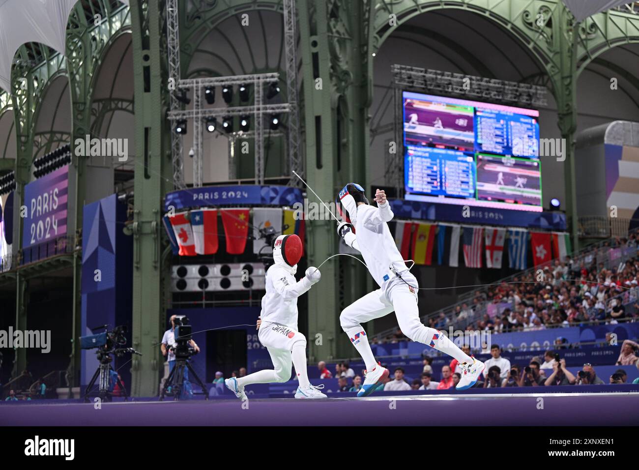 Paris, France. Credit: MATSUO. 2nd Aug, 2024. Koki Kano (JPN) Fencing ...