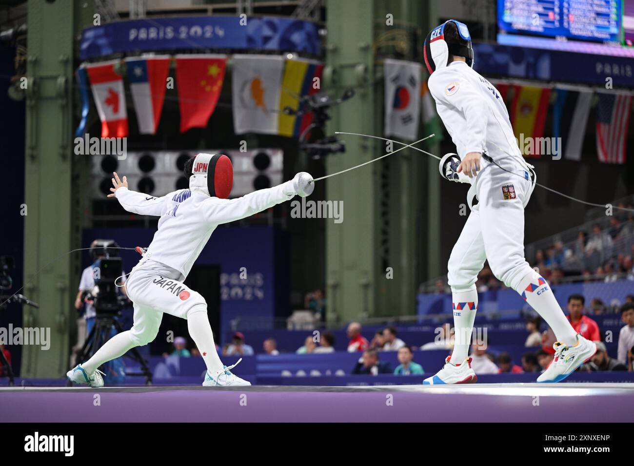 Paris, France. Credit: MATSUO. 2nd Aug, 2024. Koki Kano (JPN) Fencing : Men's Epee Team Semi ...