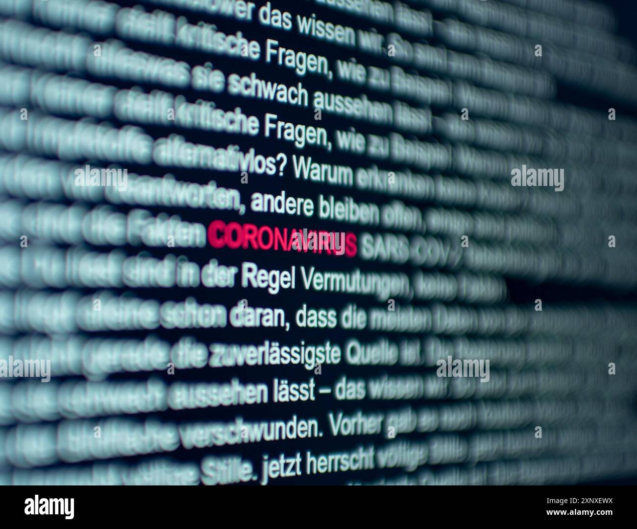 Coronavirus Computer Screen Stock Photo - Alamy