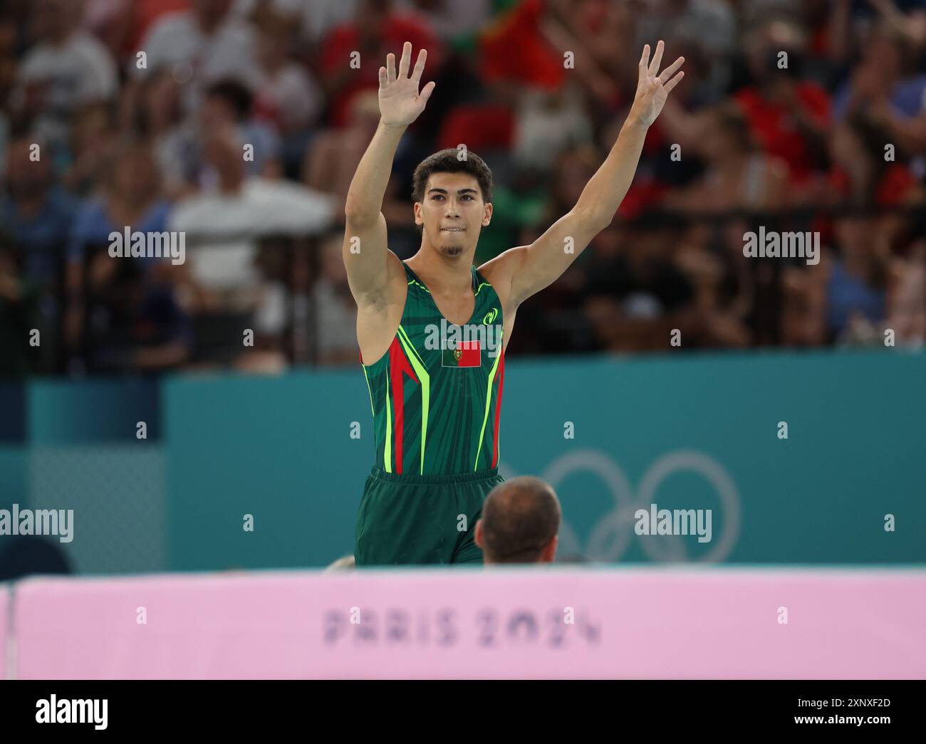 Portugal's Gabriel Albuquerque during the trampoline gymnastics, Men's ...