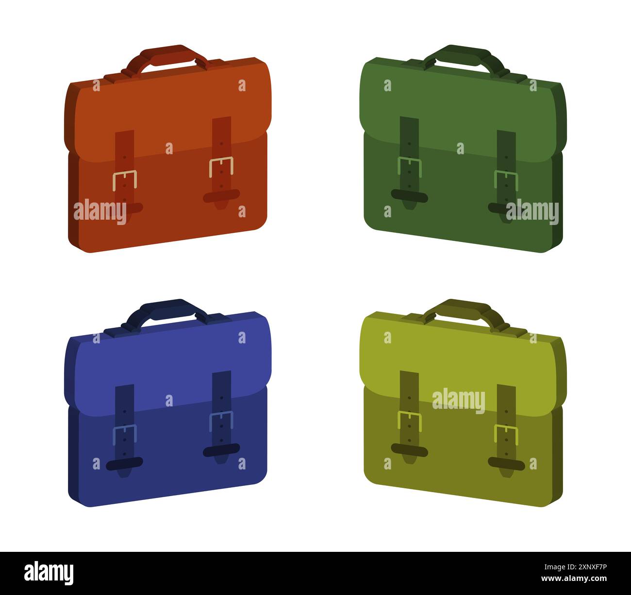 Work bag icon illustrated in vector on white background Stock Photo - Alamy