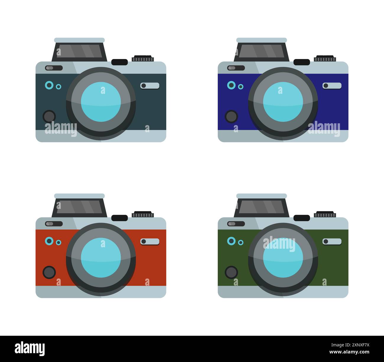 Camera icon illustrated in vector on white background Stock Photo - Alamy