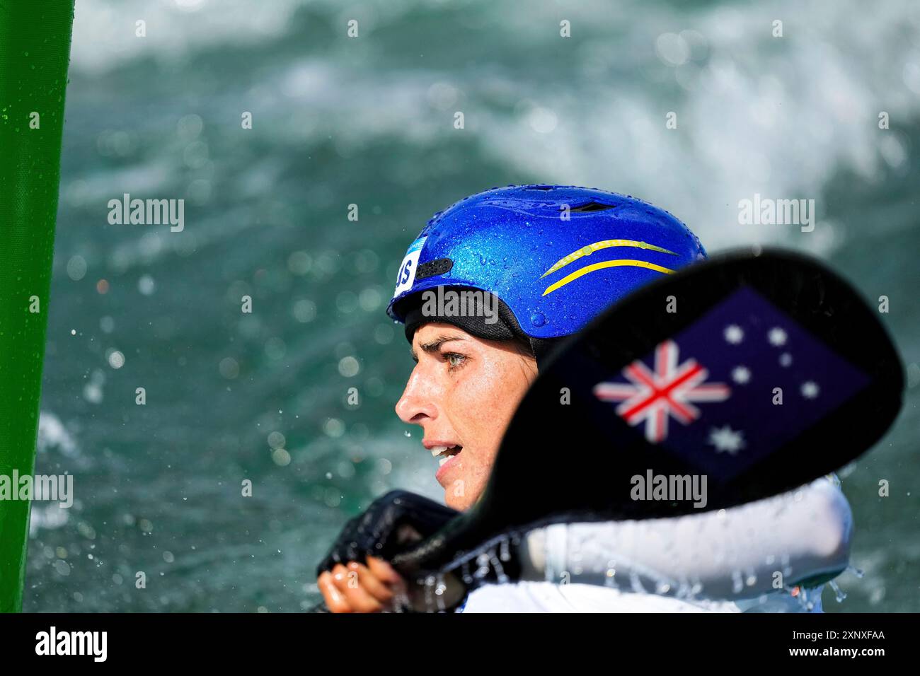 Noemie Fox of Australia competes during Women's Kayak Cross Time Trial ...