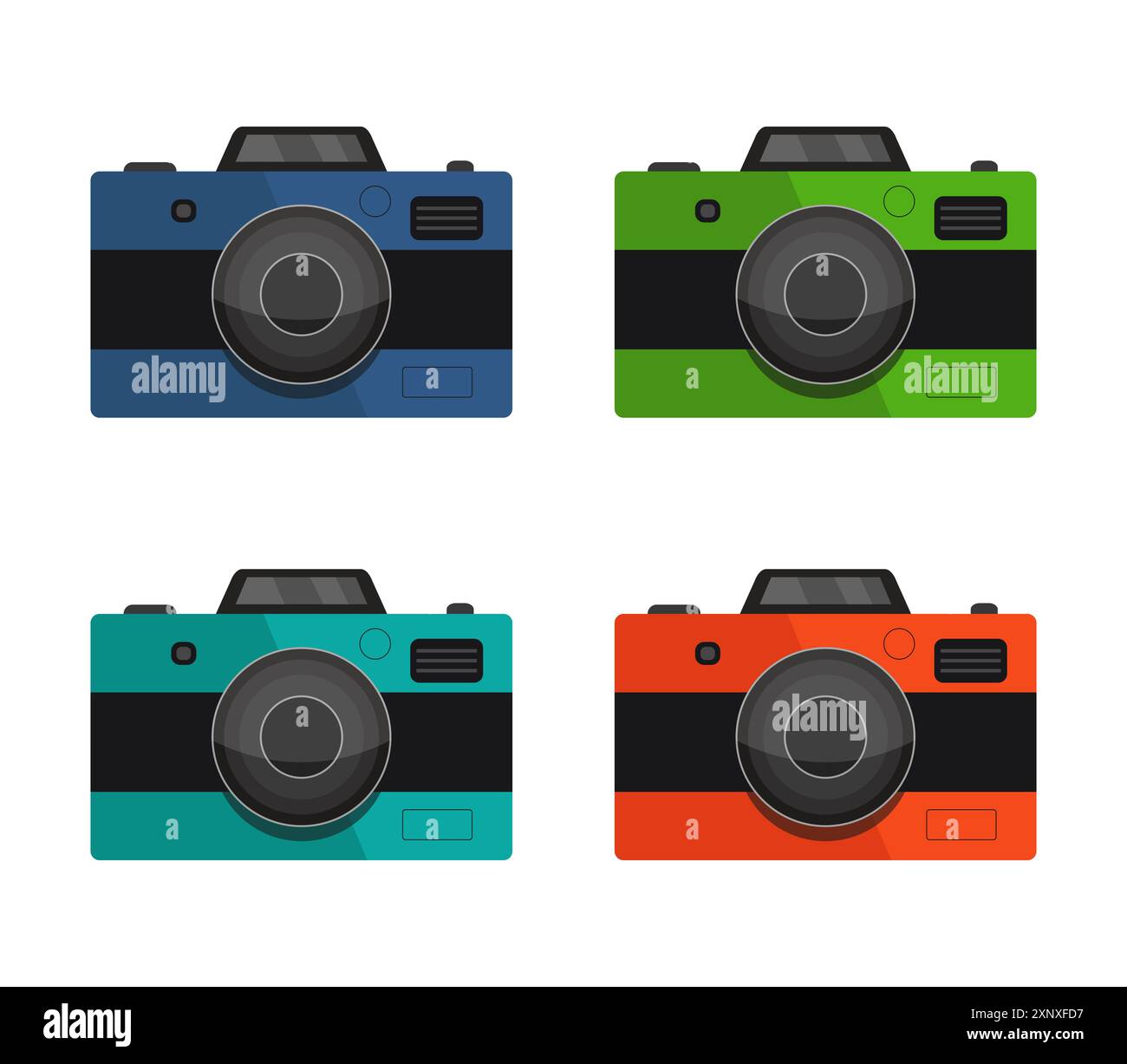 Camera icon illustrated in vector on white background Stock Photo - Alamy