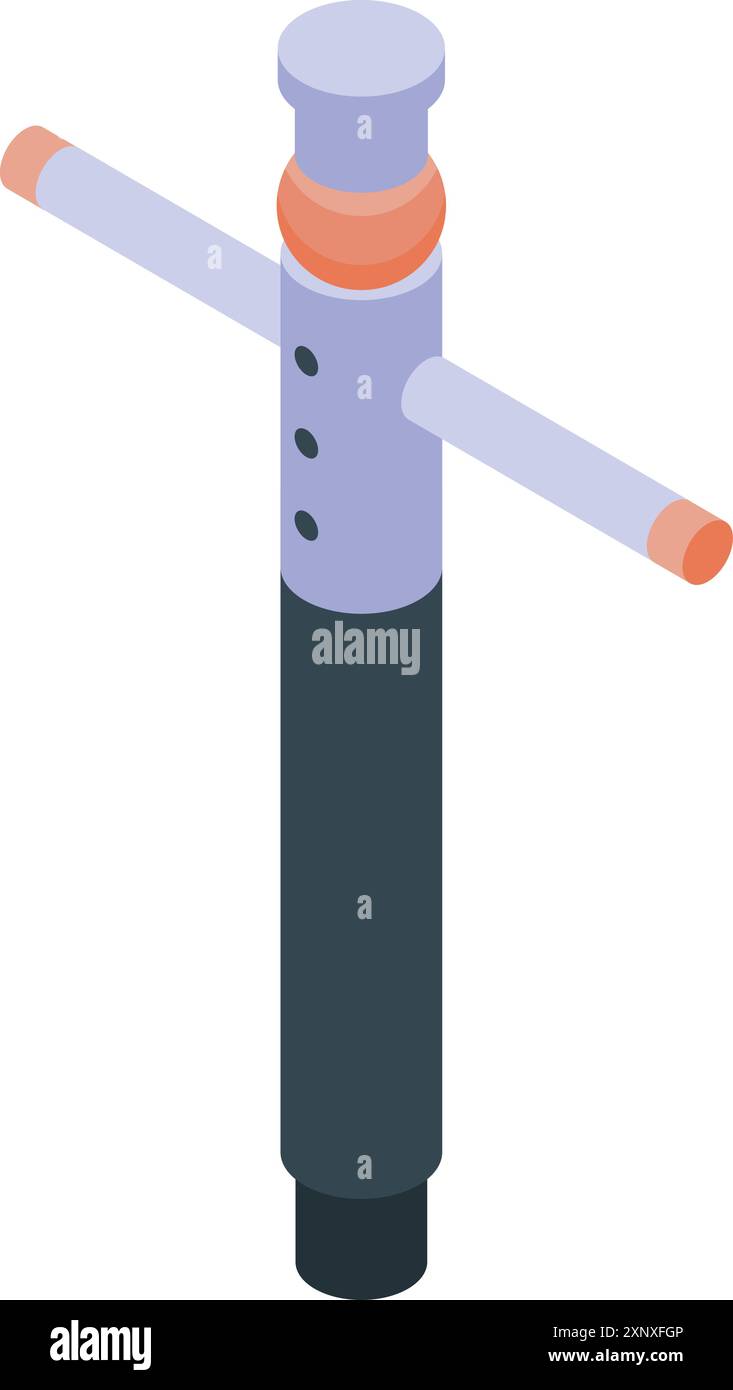 Inflatable waving tube man is dancing in the air Stock Vector Image ...