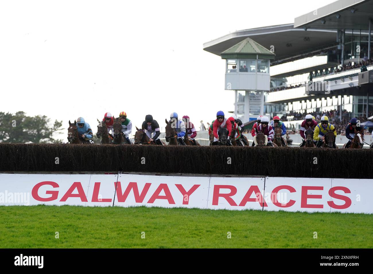 A general view of action in the Guinness Galway Blazers Handicap Chase during day five of The ...