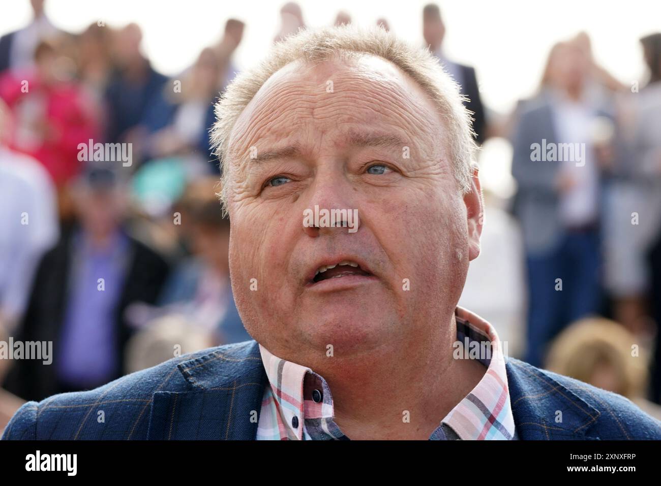 Trainer Michael Mulvany during day five of The Galway Races Summer ...