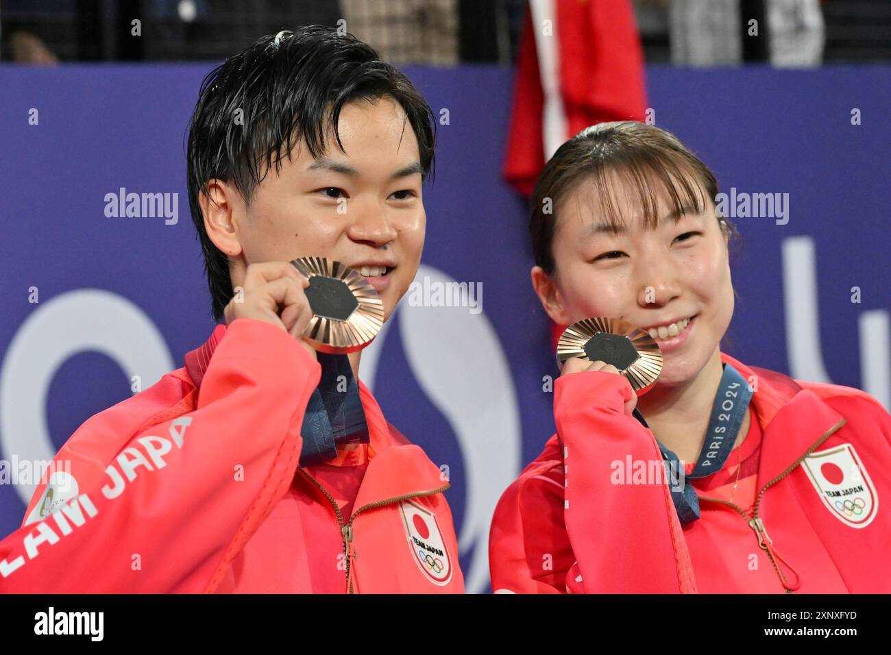 Japan team watanabe higashino jpn bronze medal hi-res stock photography ...