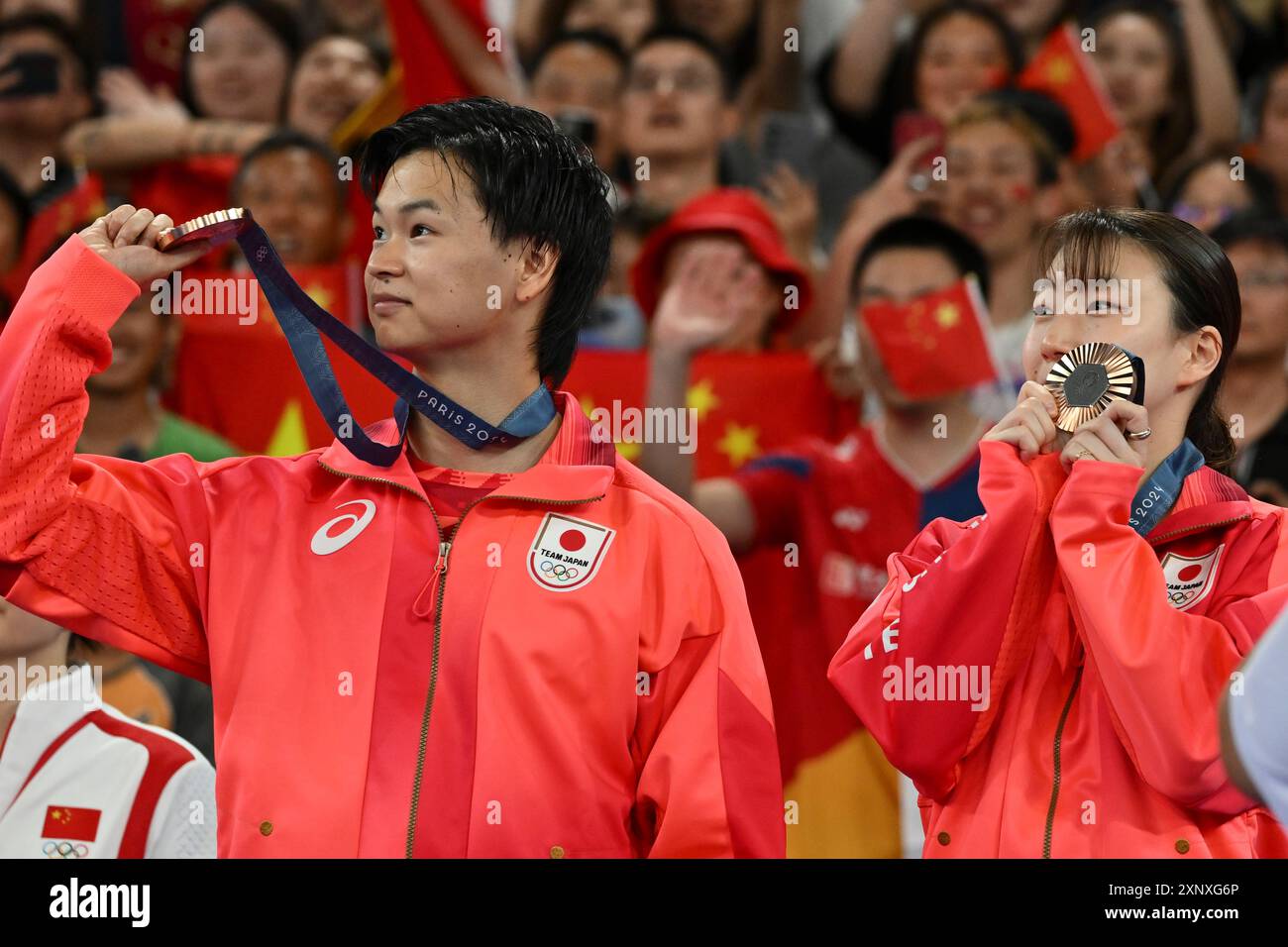 Japan team watanabe higashino jpn bronze medal hi-res stock photography ...
