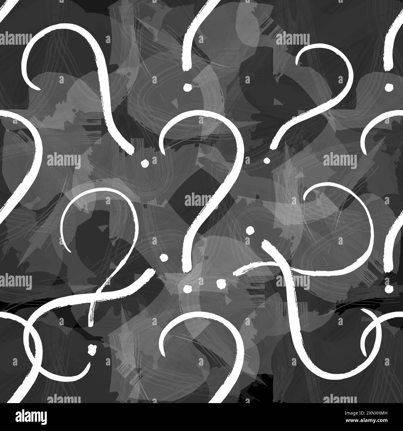 Seamless question mark brush hi-res stock photography and images - Alamy