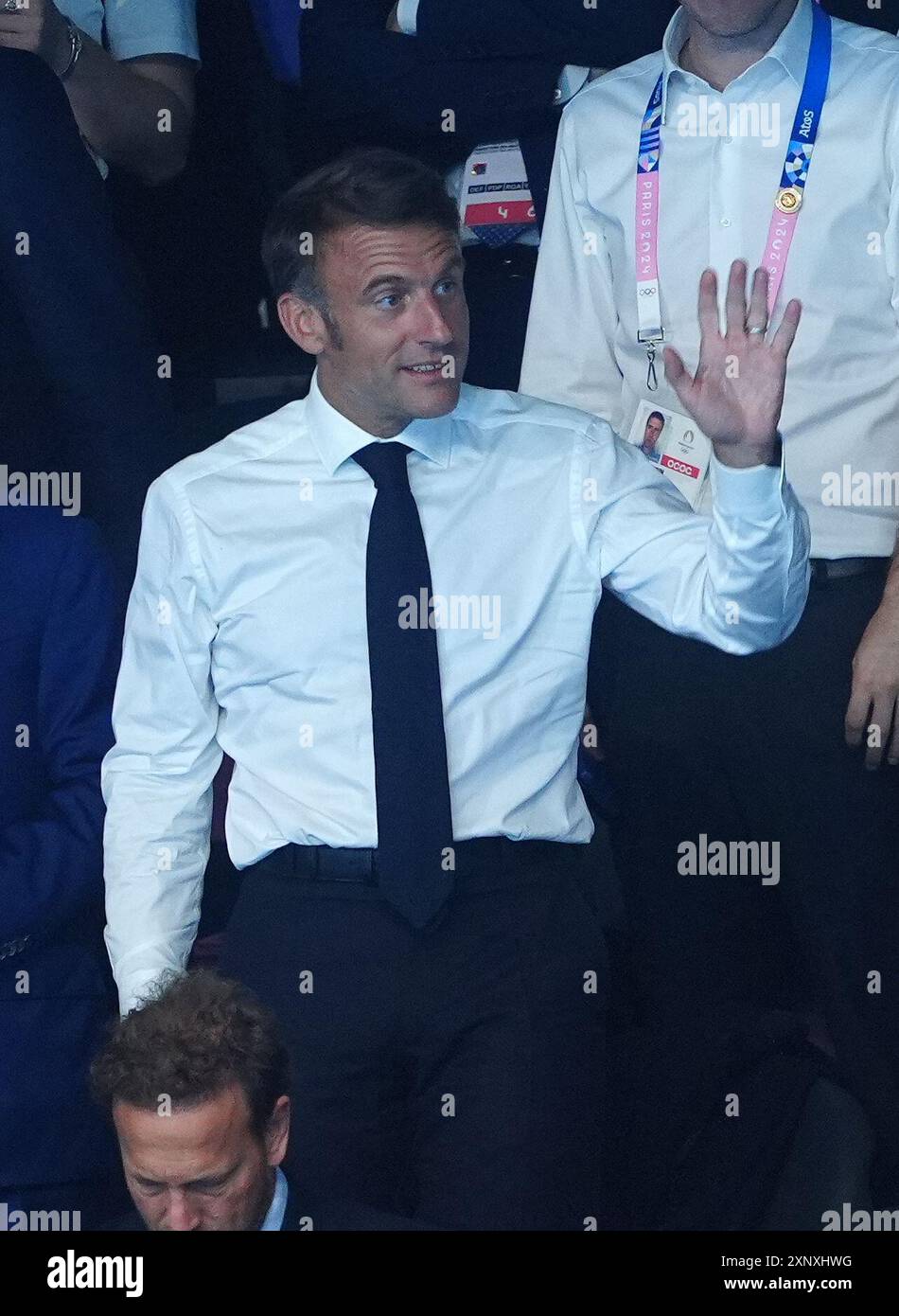 Emmanuel Macron, President of France, in attendance at the Paris La ...