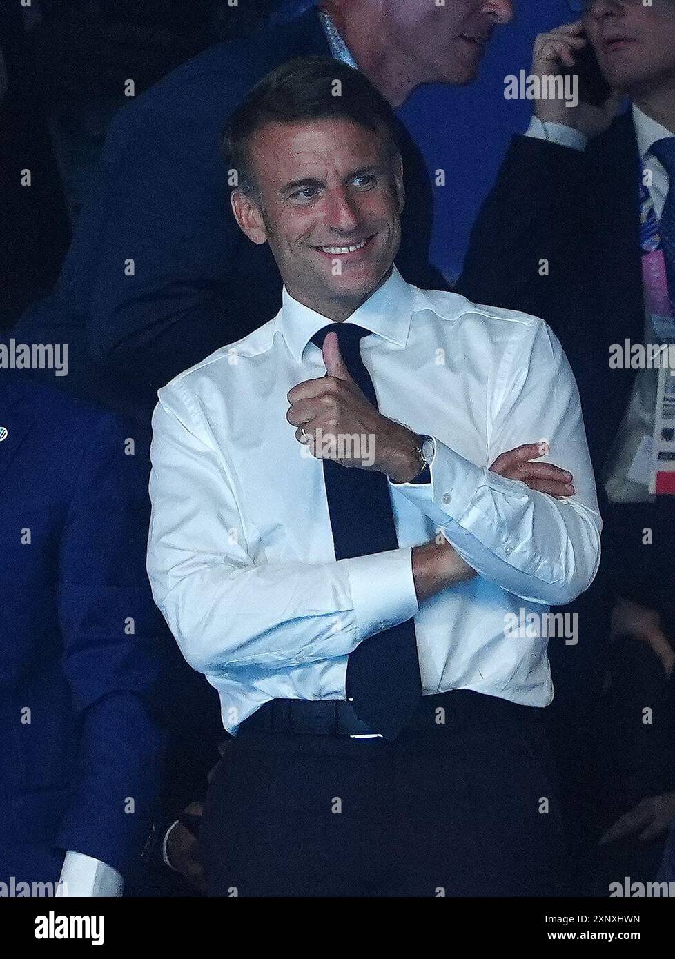 Emmanuel Macron, President of France, in attendance at the Paris La ...