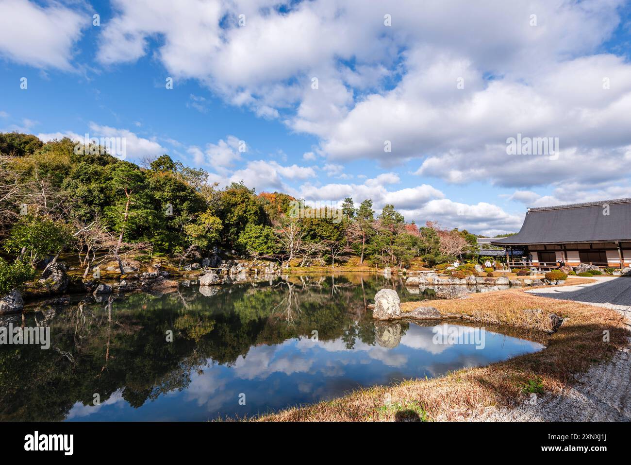 Sogenchi Teien lake, tranquil Zen garden of Tenryu-ji, UNESCO World ...