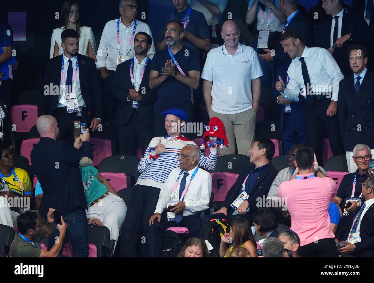 Emmanuel Macron, President of France, in attendance at the Paris La ...