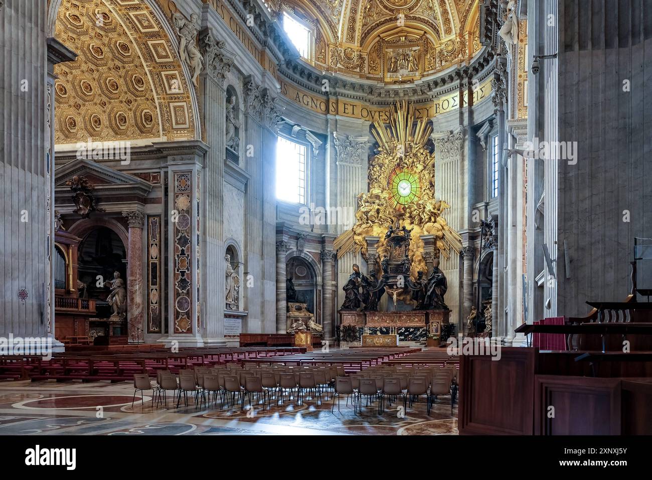 Detail of the Altar of the Chair of St. Peter, within St. Peter s ...