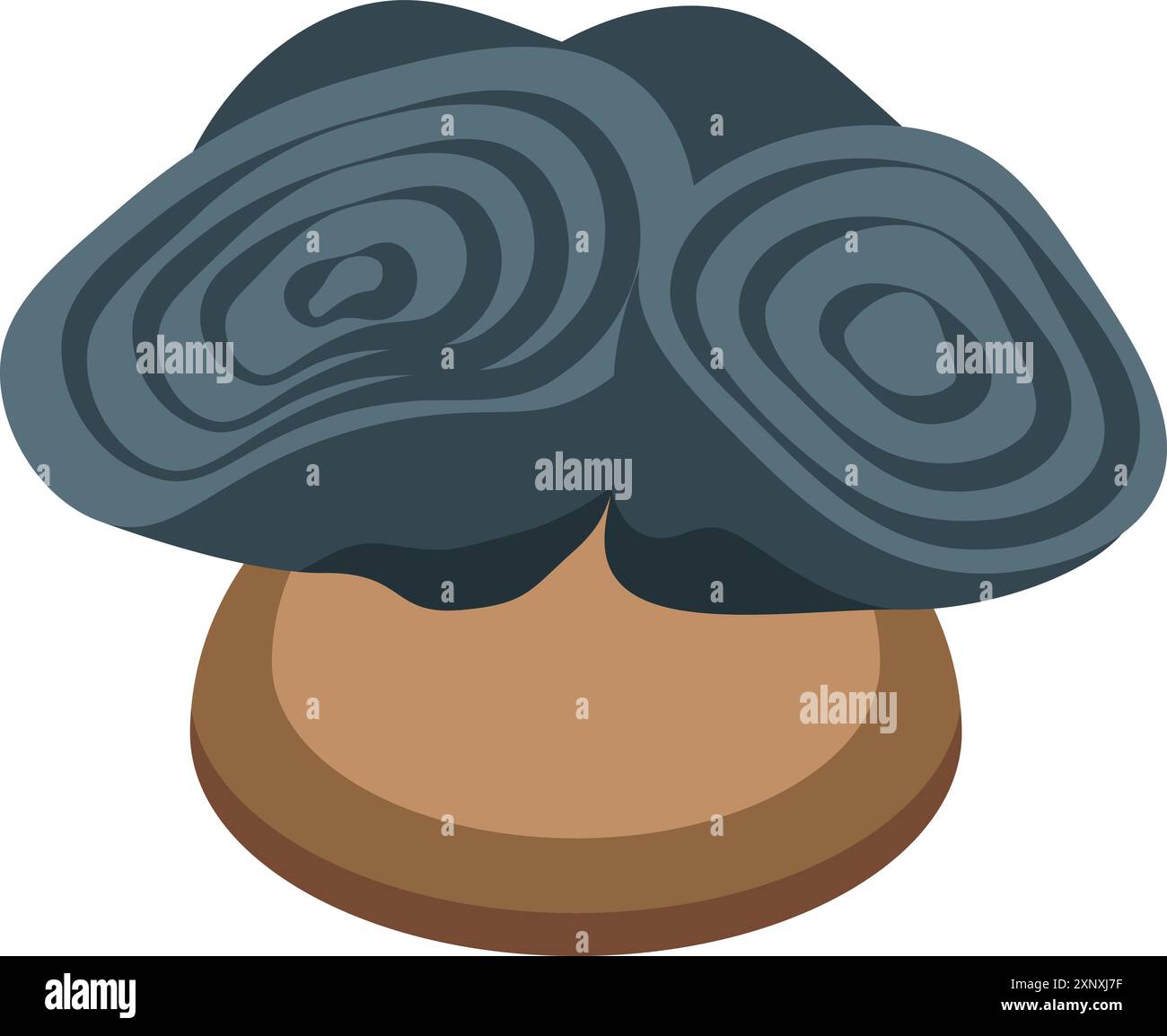 Blue milk mushroom growing on the forest floor Stock Vector Image & Art ...