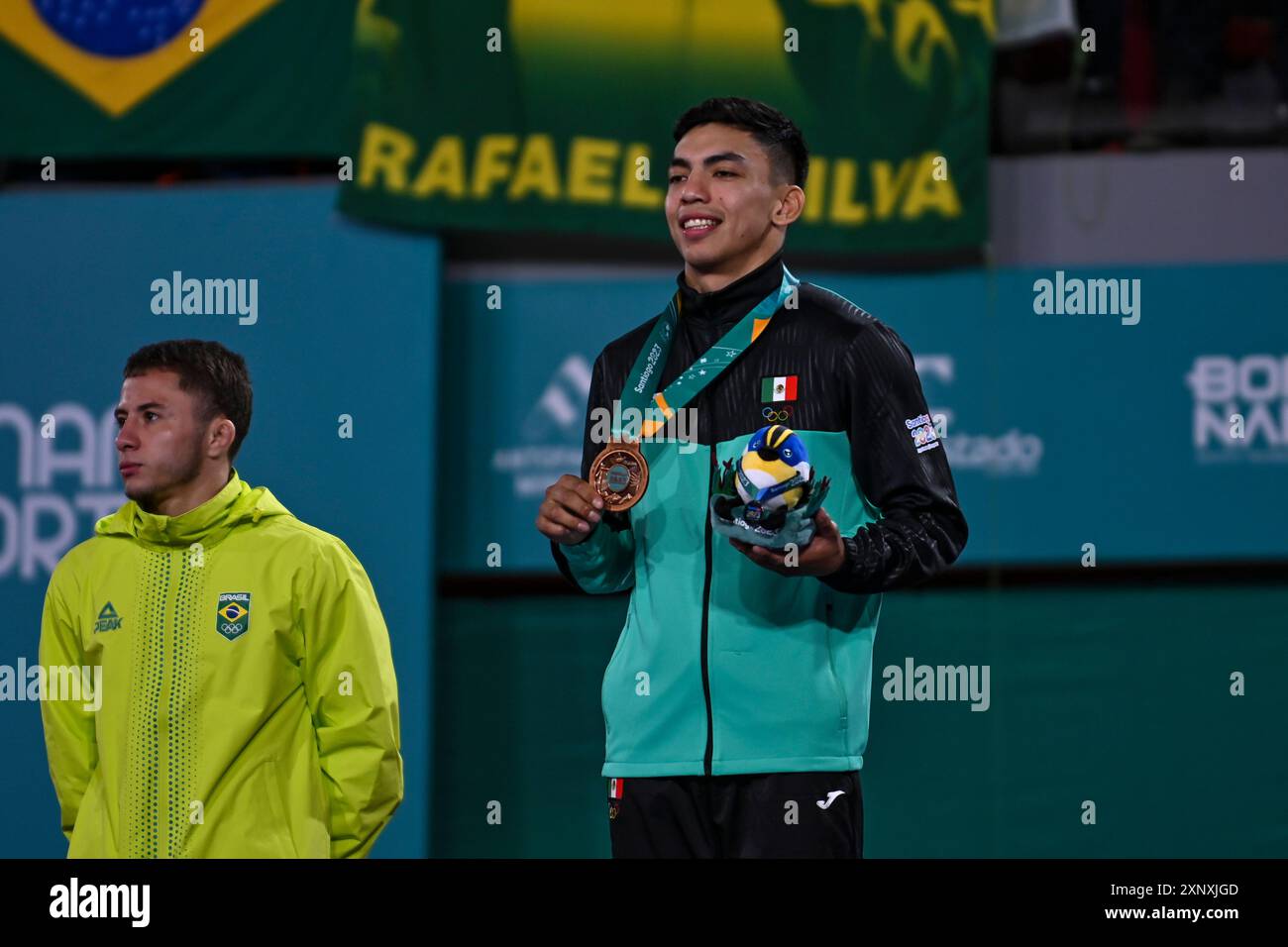 Santiago, Chile, October 28, 2023, Michel Augusto (BRA), gold Johan ...