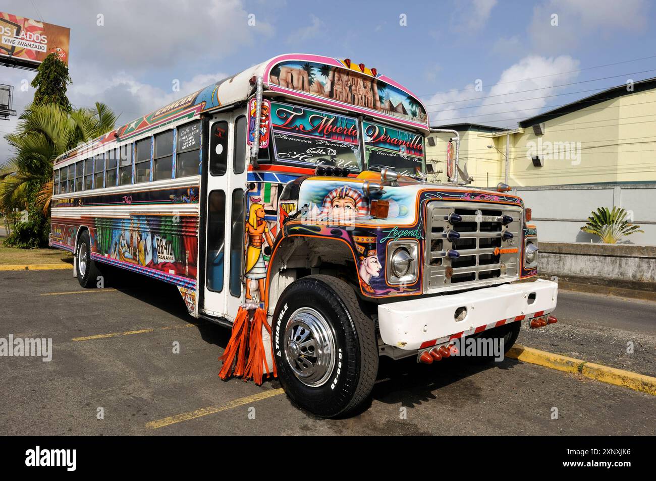 Diablo Rojo Red Devil bus in Panama, Colon, Republic of Panama, Central ...