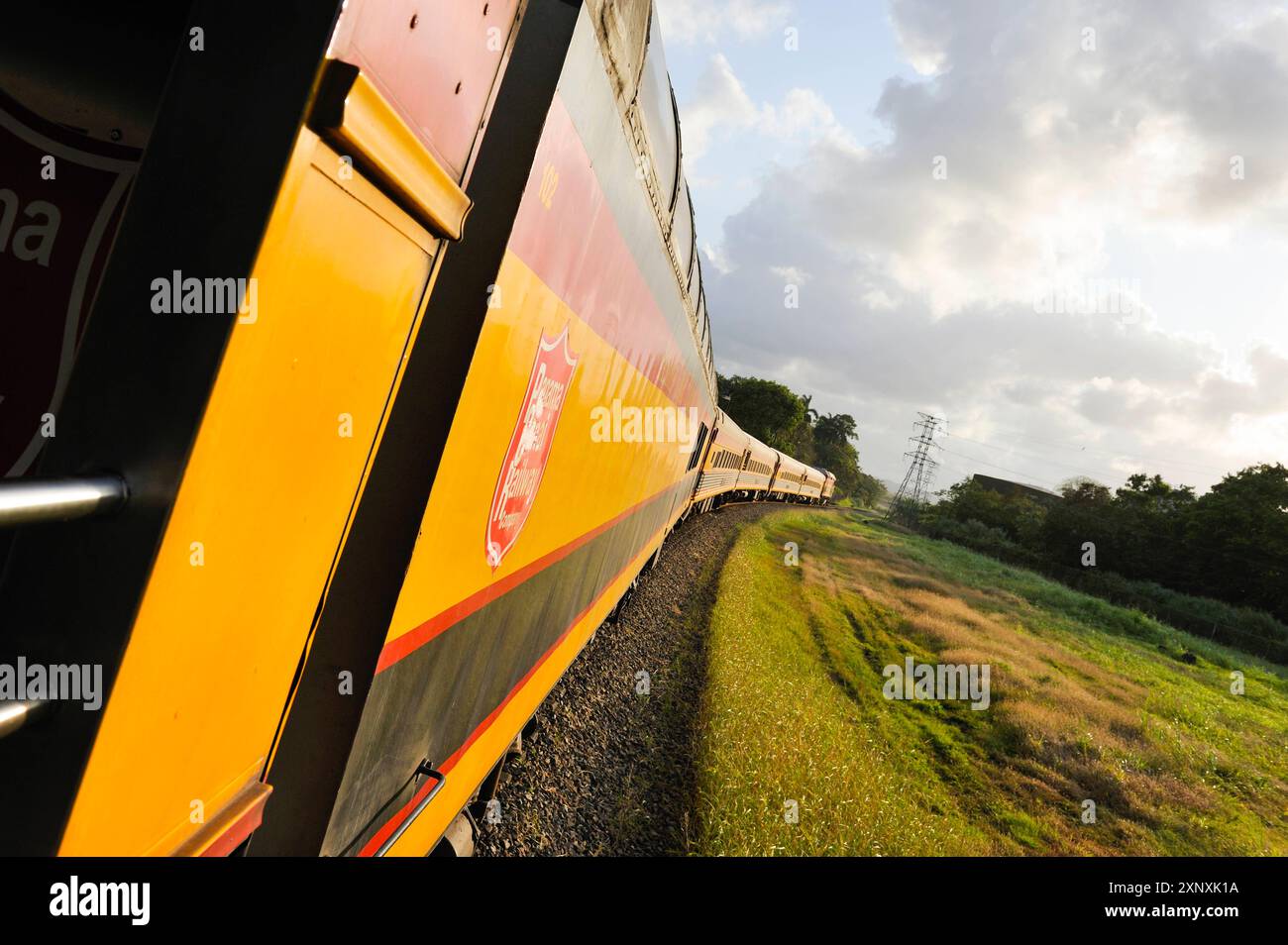 Panama Canal Railway linking the Atlantic Ocean at Colon, to the ...