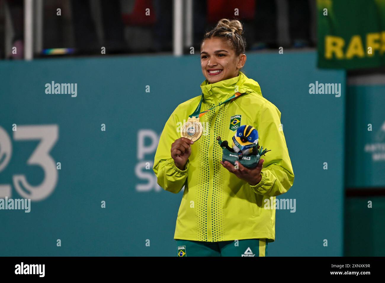 Santiago, Chile, October 28, 2023, Larissa Pimenta (BRA), gold, Paulina ...
