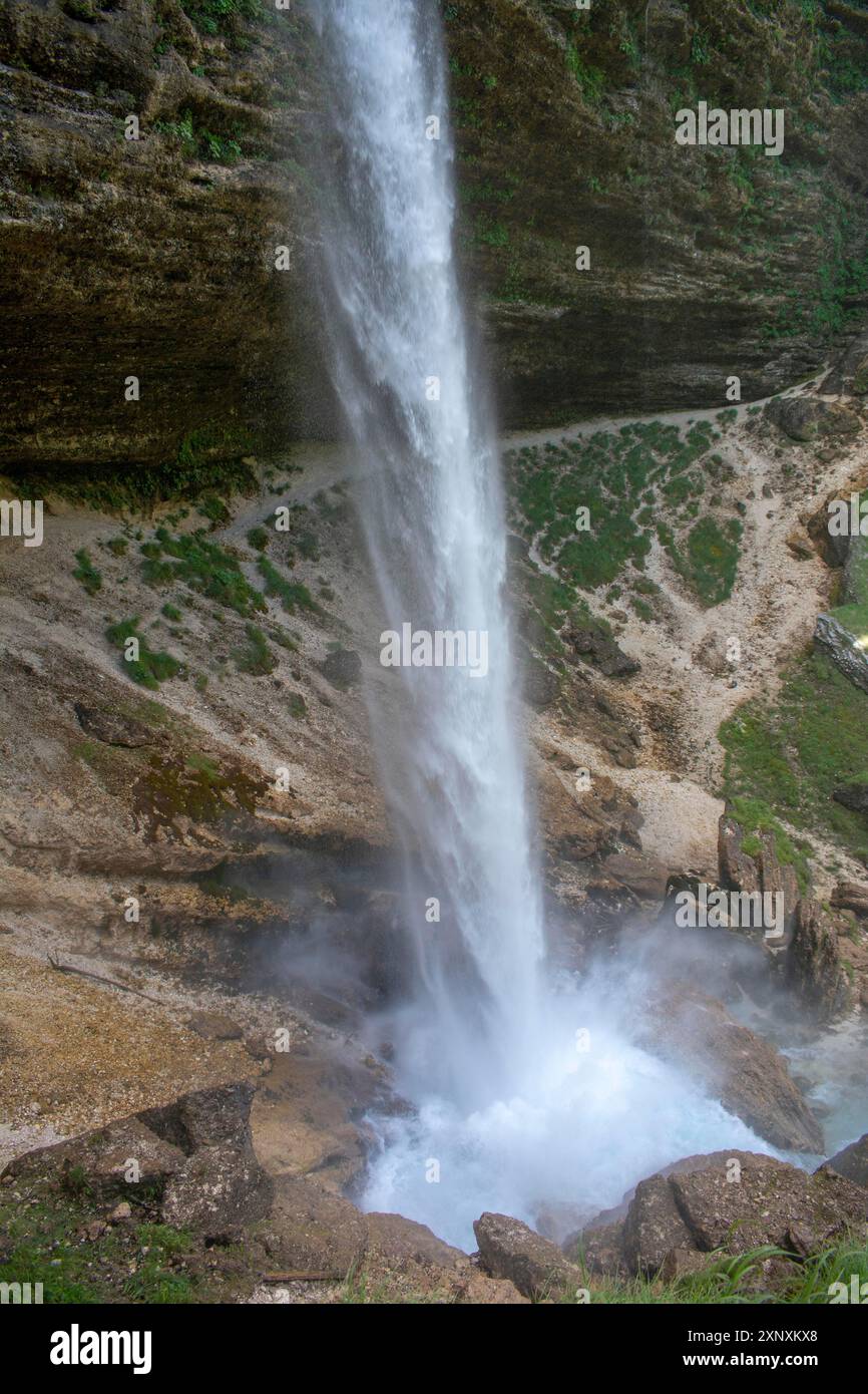 Pericnik Falls (Slap Pericnik) waterfall in Triglav National Park ...