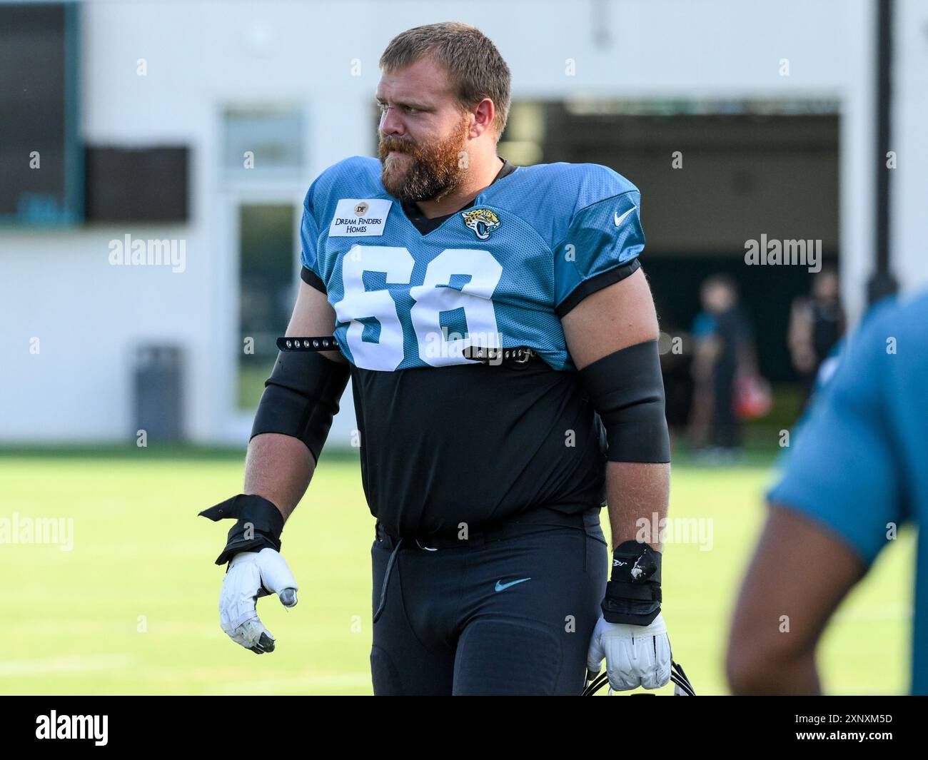 August 2, 2024: Jaguars offensive lineman Brandon Scherff (68) during ...