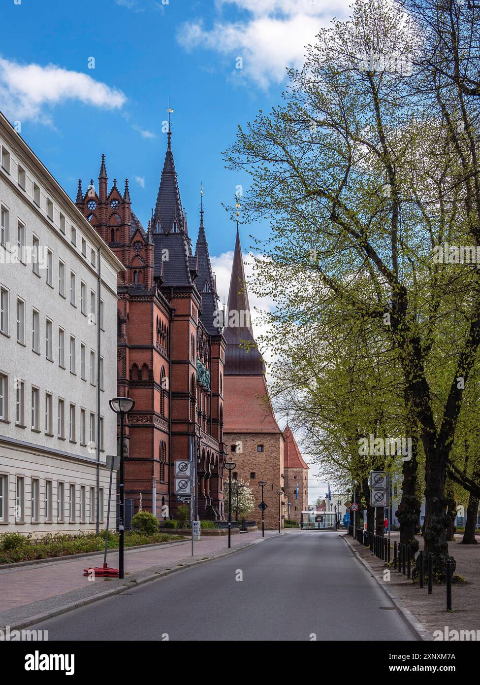 Staendehaus and Steintor in the Hanseatic city of Rostock Stock Photo ...