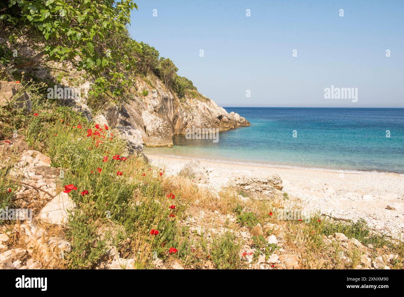 Cove and beach of Brisana, Peninsula of Karaburun, within the Karaburun ...