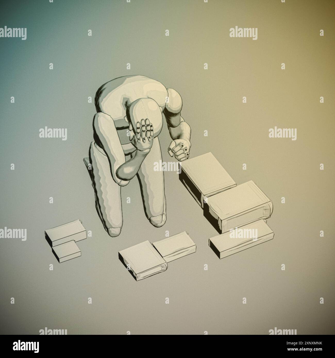 Crying man on knees hi-res stock photography and images - Alamy