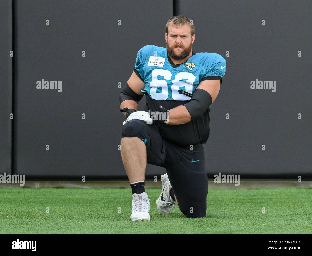 August 2, 2024: Jaguars offensive lineman Brandon Scherff (68 ...