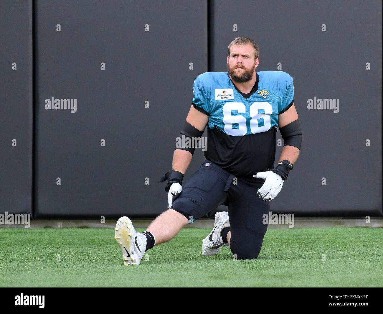 August 2, 2024: Jaguars offensive lineman Brandon Scherff (68 ...