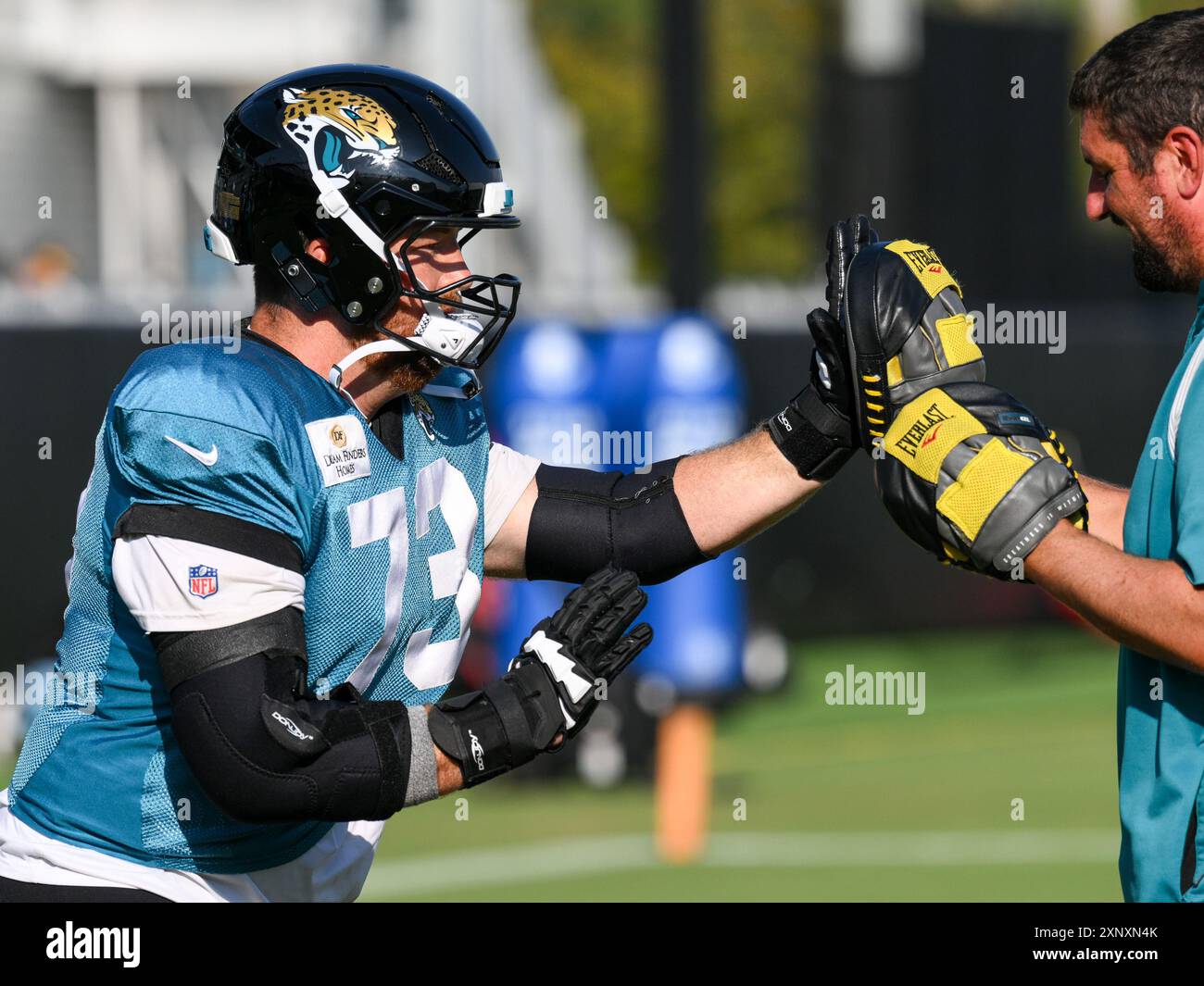 August 2, 2024: Jaguars offensive lineman Blake Hance (73) during ...