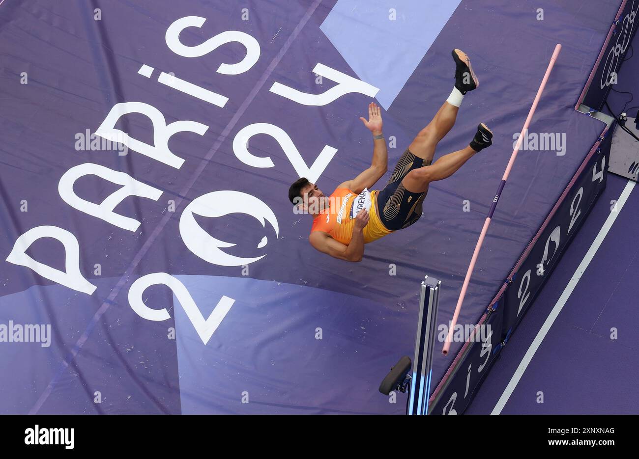 Paris, France. 2nd Aug, 2024. Jorge Urena of Spain competes during the ...