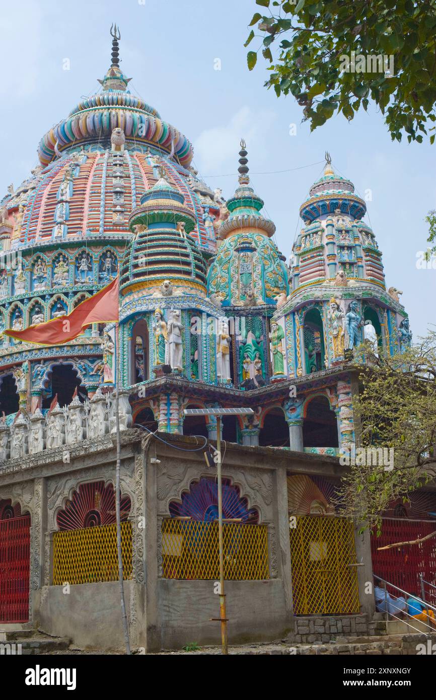 The colourful 14th century Dewri Mandir Temple dedicated to Durga, the ...