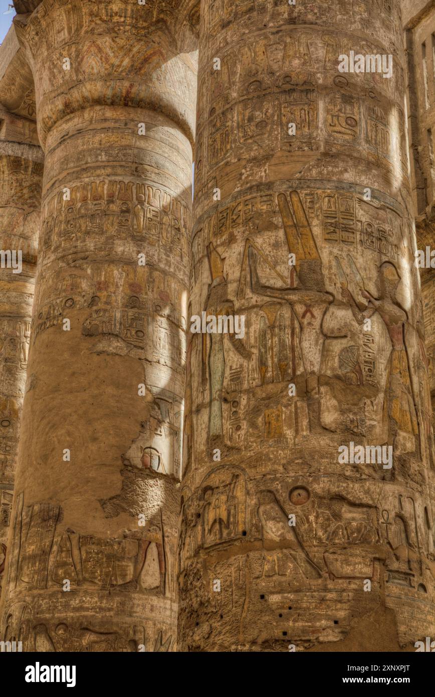 The Great Papyrus Columns, Hypostyle, Karnak Temple Complex, UNESCO ...