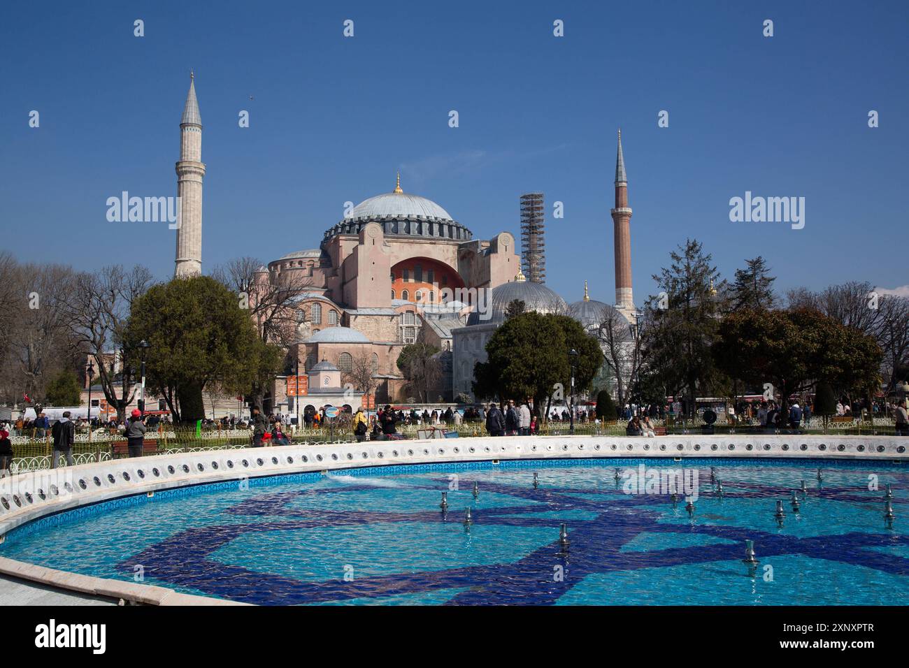 Hagia Sophia Grand Mosque, 537 AD, Sultanahmet Square Fountain in ...