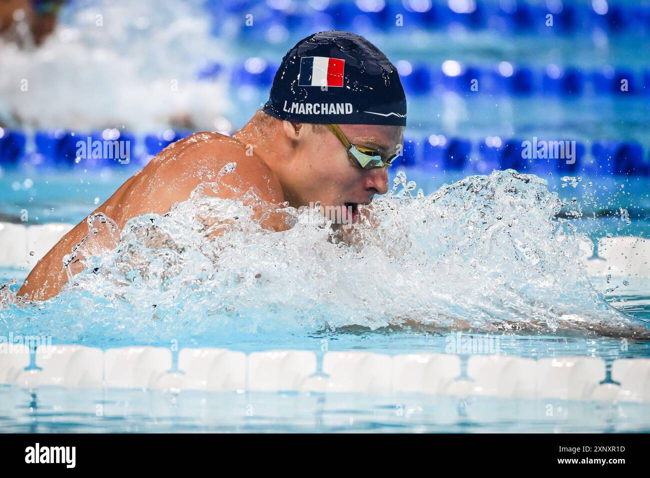 Nanterre, France. 02nd Aug, 2024. MARCHAND Leon of France during the ...