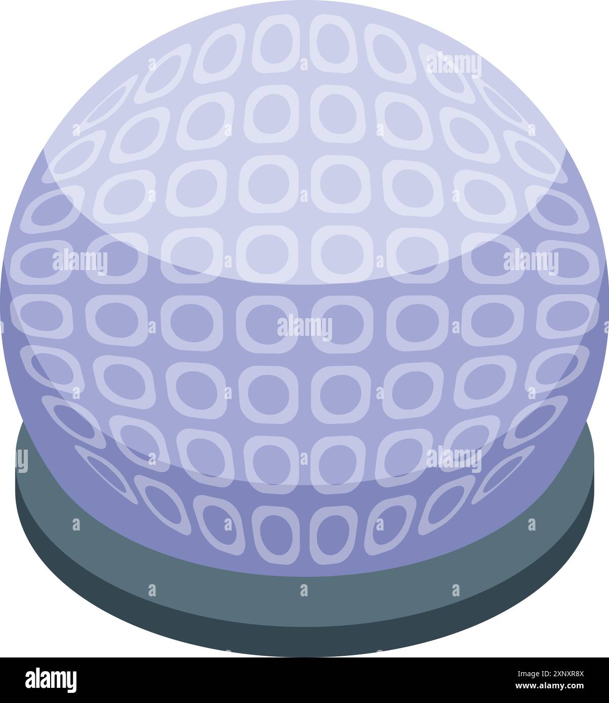 Modern architectural dome structure standing on wide base, futuristic ...