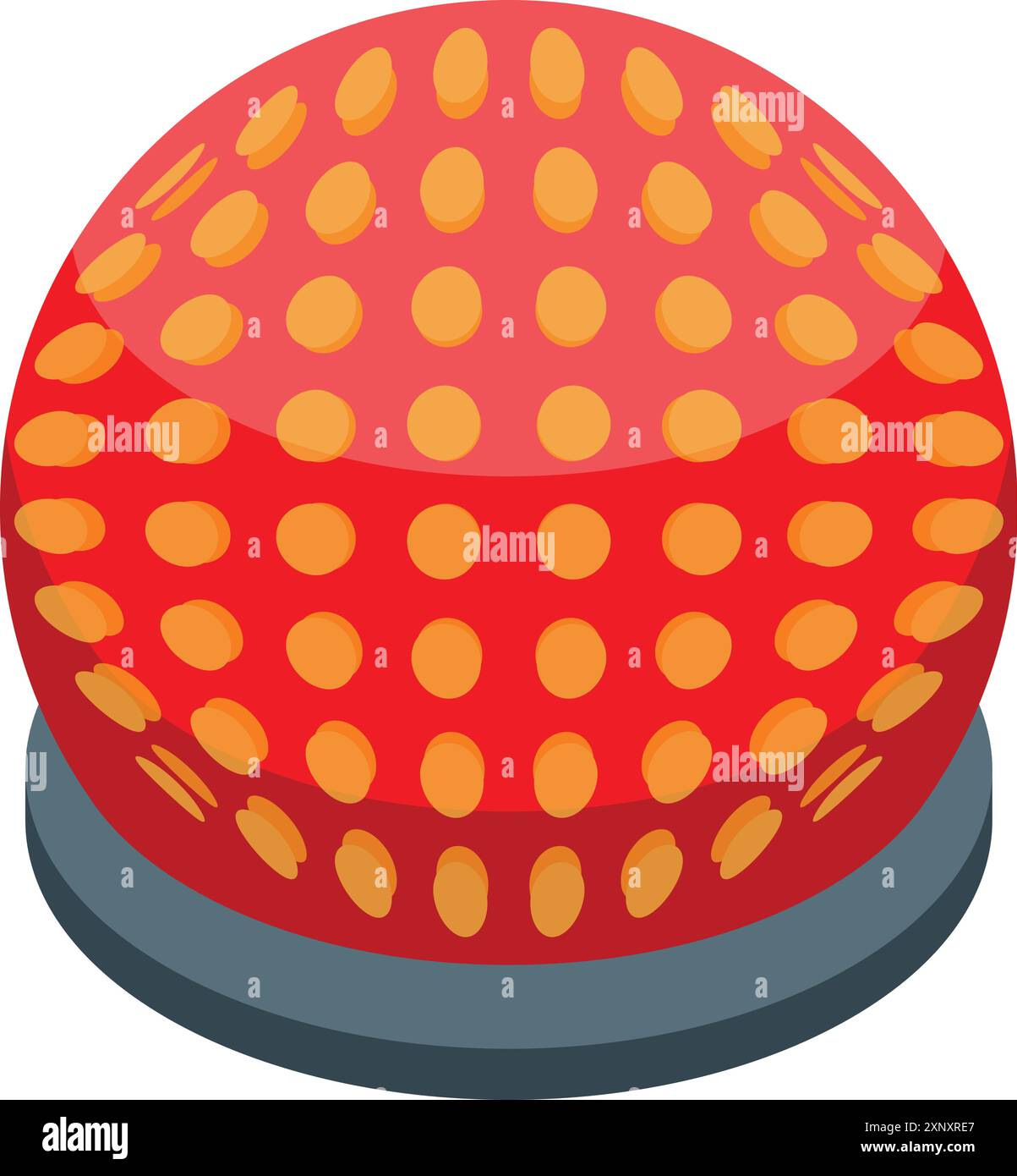 Red buzzer white background Stock Vector Images - Alamy