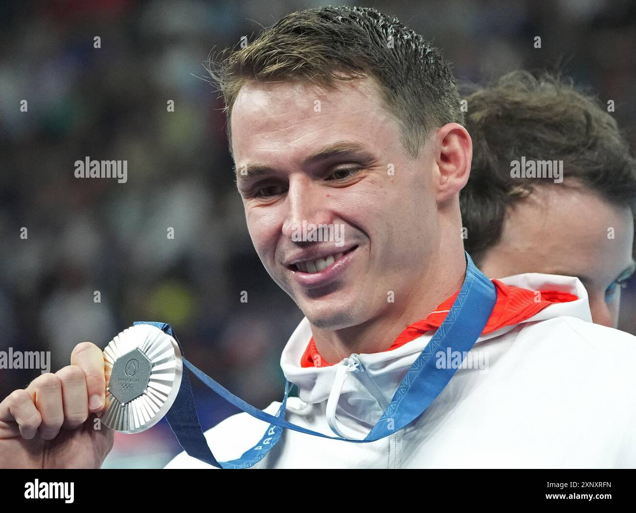 Paris, France. 02nd Aug, 2024. Men's 50m Freestyle Final silver ...