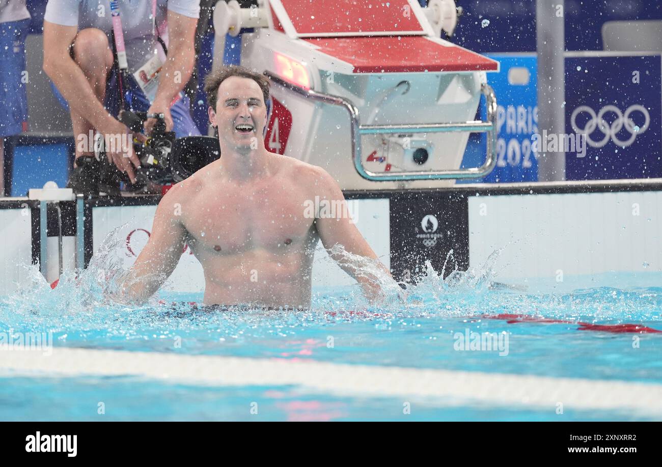 Australia's McEVOY Cameron reacts after winning the Men's 50m Freestyle ...