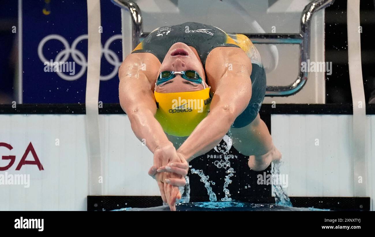 Kaylee McKeown of Australia, competes in the women's 200-meter ...