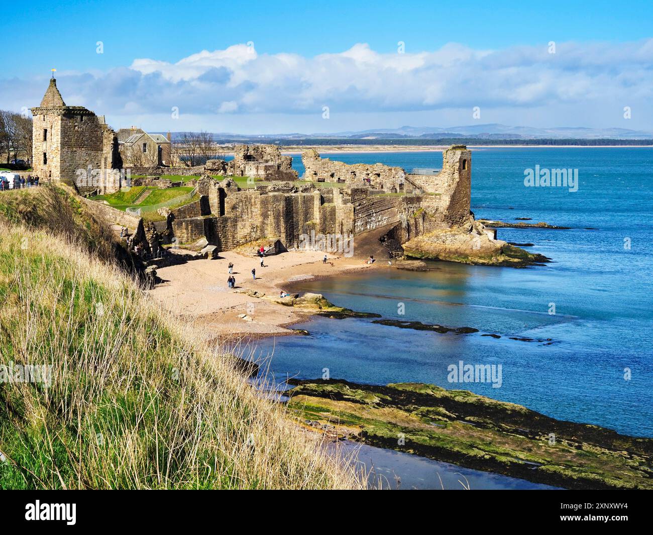 St. Andrews Castle, Fife, Scotland, United Kingdom, Europe Copyright ...