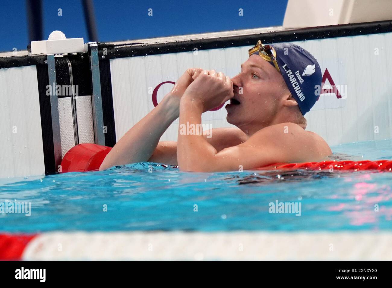 02 August 2024, Olympics, Paris 2024, swimming, men, 200 m medley ...