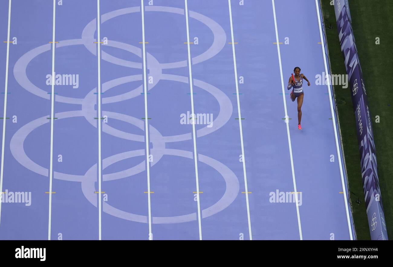 Paris, France. 2nd Aug, 2024. Kaylyn Brown of team USA competes during ...