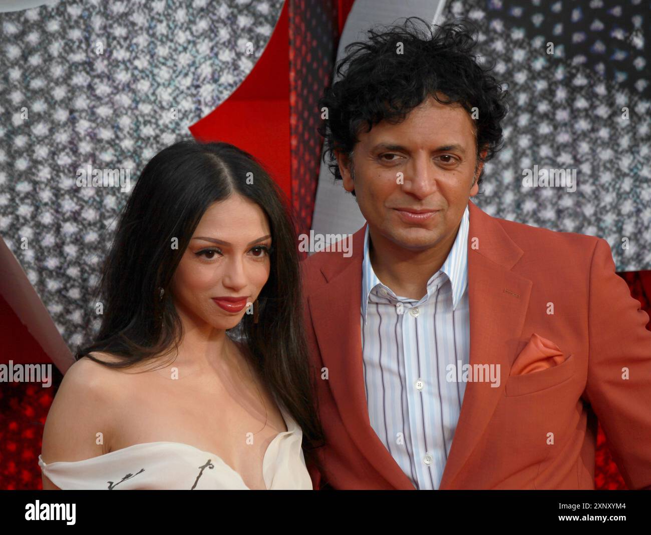 London, UK. M Night Shyamalan and Saleka at the Trap special screening. O2. 29th July 2024. Ref ...