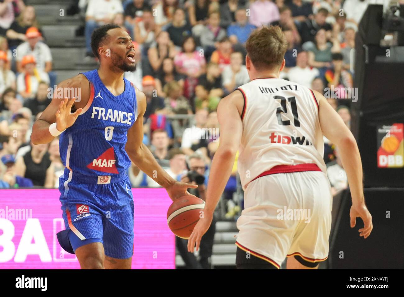 Élie Okobo of France during the International Friendly Basketball match ...