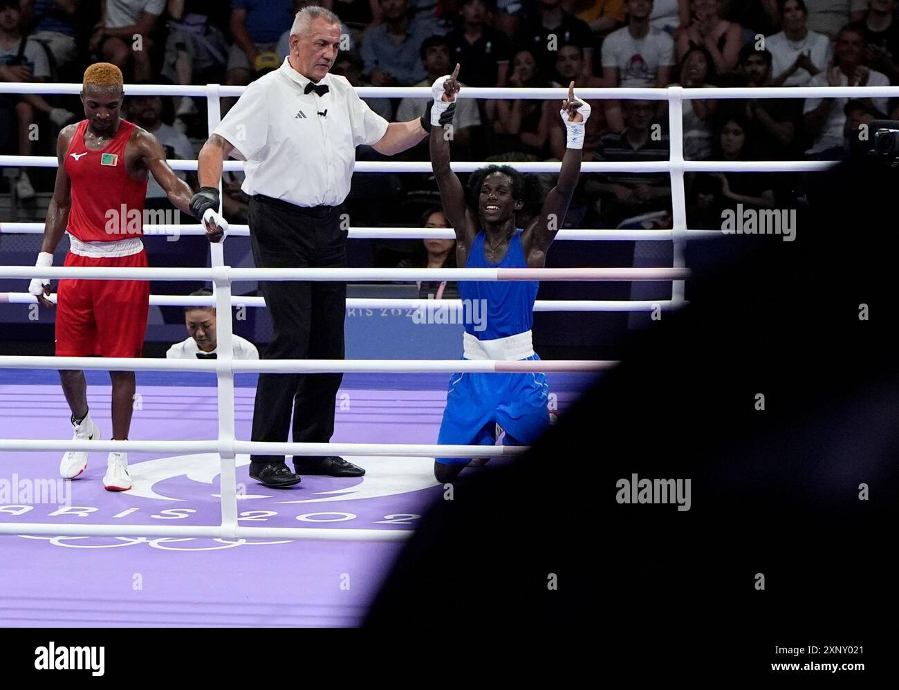 Cabo Verde's David De Pina celebrates after defeating Zambia's Patrick ...