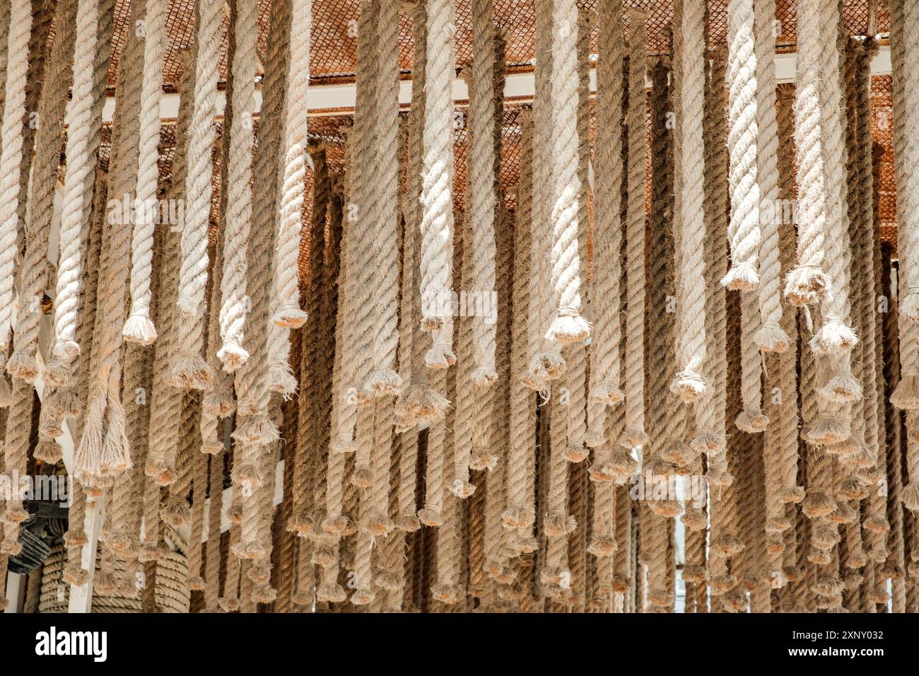 hanging trimmed decorative ropes Stock Photo - Alamy