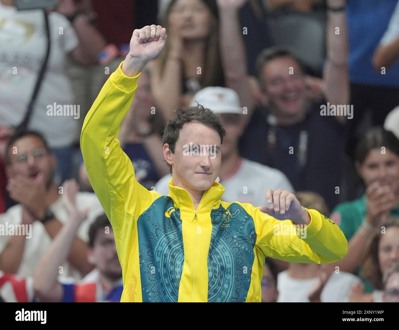 Australia's McEVOY Cameron attends a victory ceremony after winning the ...